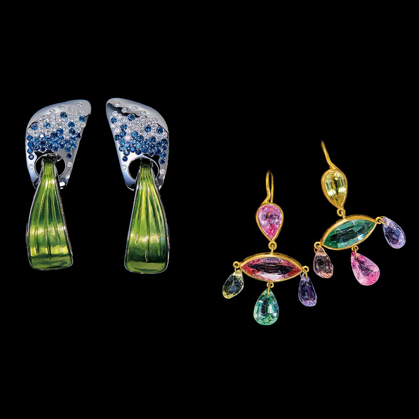 ハッピーな横顔を彩る「マルチカラー」イヤリング2選｜色石のもつハッピーオーラと遊び心 | Precious.jp（プレシャス）