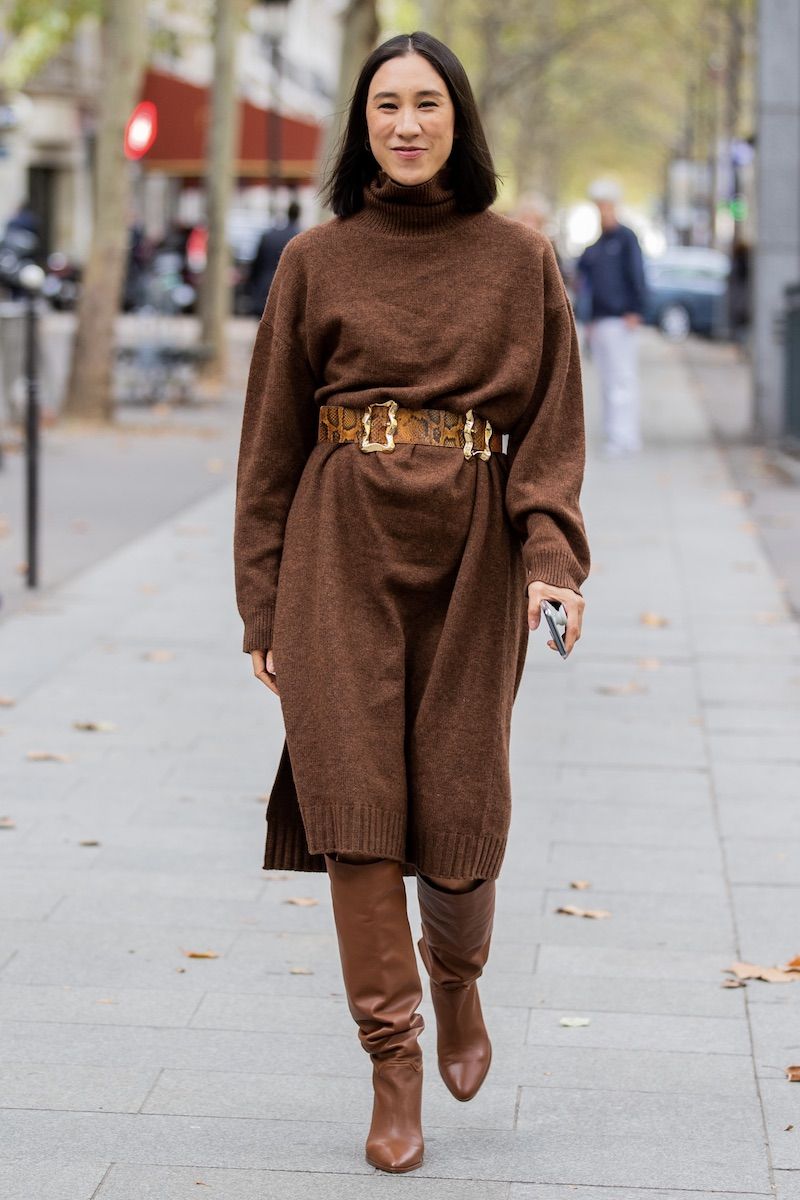 ブラウンワンピース、大人に似合うコーデ【見本27選】 | Precious.jp（プレシャス）