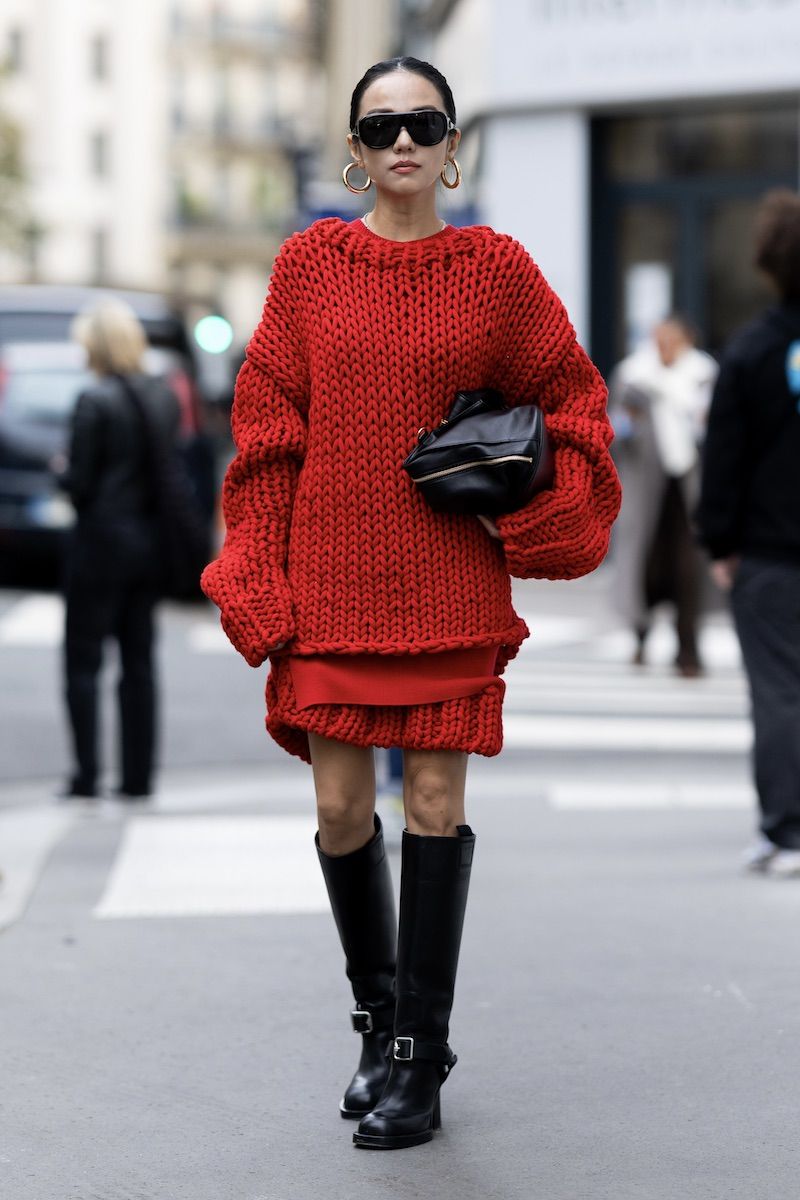 （画像一覧）大人が着こなすオーバーサイズニット【見本コーデ27選】パンツ・アウターの組み合わせは？ | Precious.jp（プレシャス）