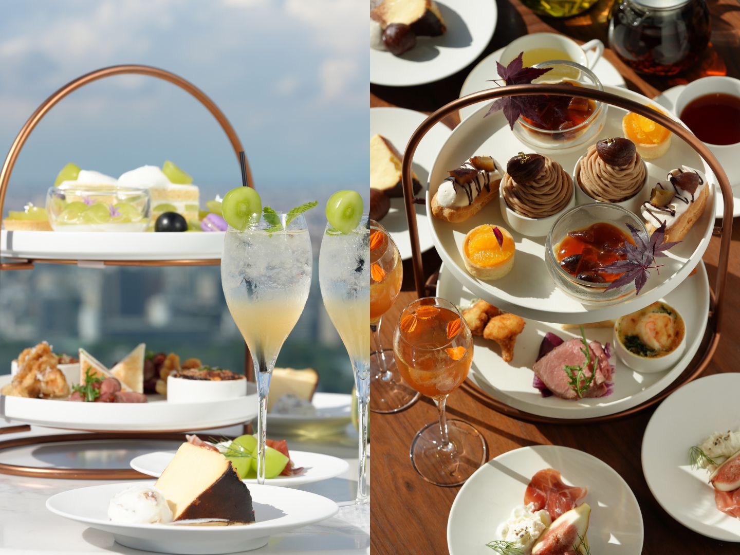 虎ノ門ヒルズ「TOKYO NODE DINING」秋のアフタヌーンティー｜シャインマスカットと栗が登場！【実食レポート】 | Precious.jp（プレシャス）