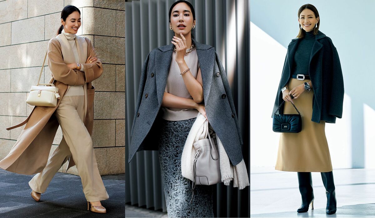 「好きなコーディネート」1位から10位を発表｜ベーシックだけど新しい！「グレー」＆「ベージュ」スタイルが大好評 | Precious.jp（プレシャス）